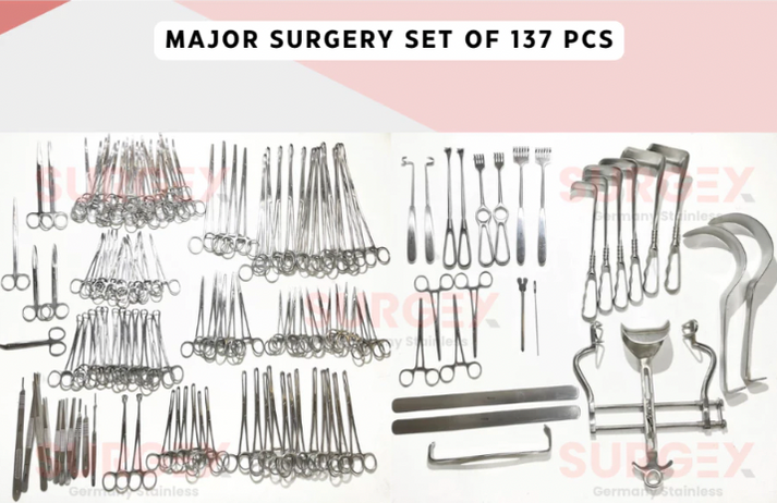 Major Surgery set of 137 pcs – SURGEX INSTRUMENTS