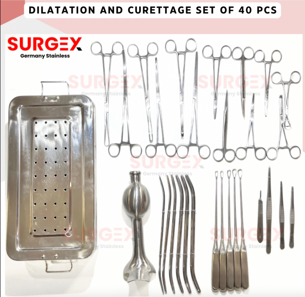 Dilatation Curettage set of 40 pcs – SURGEX INSTRUMENTS